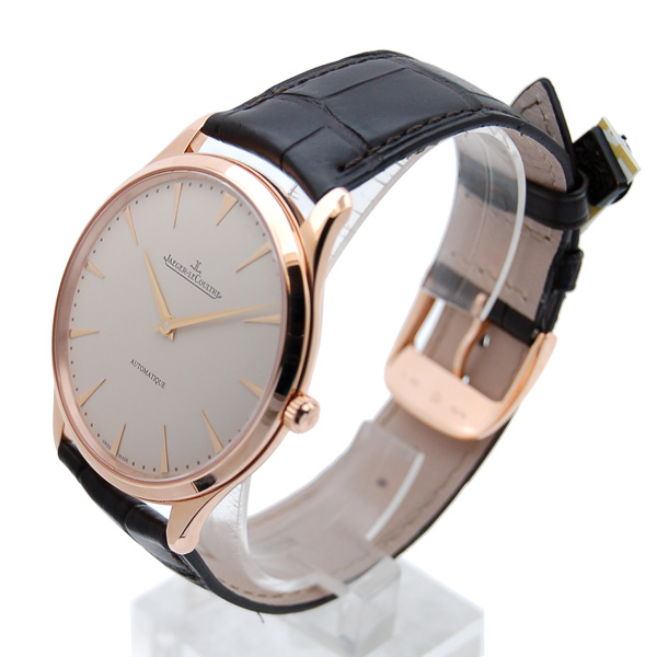ジャガールクルト Jaeger LeCoultre マスターウルトラスリム41 Q1332511 18KPG アイボリー 革ベルト 新品 ...