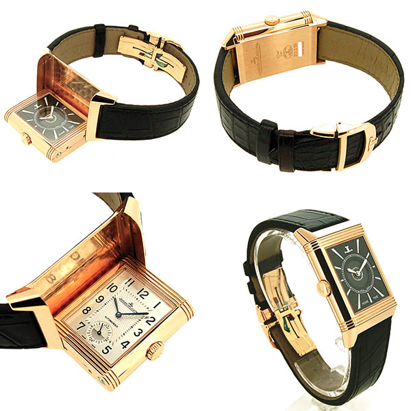 ジャガールクルト Jaeger LeCoultre レベルソ クラシック ラージ デュオ Q3832420 18KPG 自動巻き 新品 ...