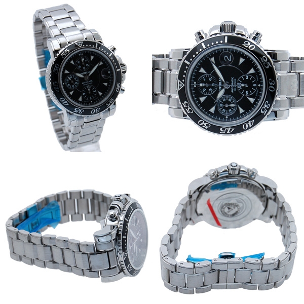 モンブラン MONTBLANC スポーツ クロノグラフ 3273 41mm メンズ 自動巻 ブラック SS 新品 Zetton(ゼットン)