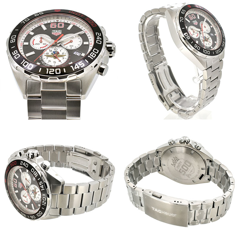 タグホイヤー TAG HEUER フォーミュラ1 クロノグラフ インディ500 CAZ101V.BA0842 クォーツ ブラック 43mm ...